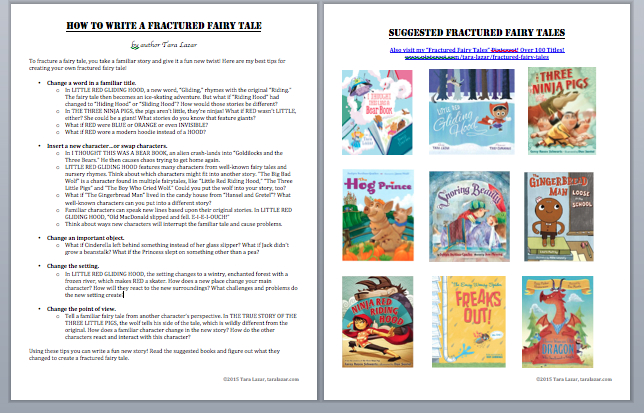 How to Write Fractured Fairy Tales (plus Skype classroom visit prizes ...