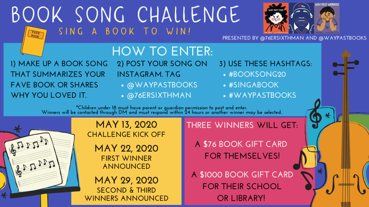 Book Song Contest for Kids from 76ers Sixth Man & Way Past Books ...